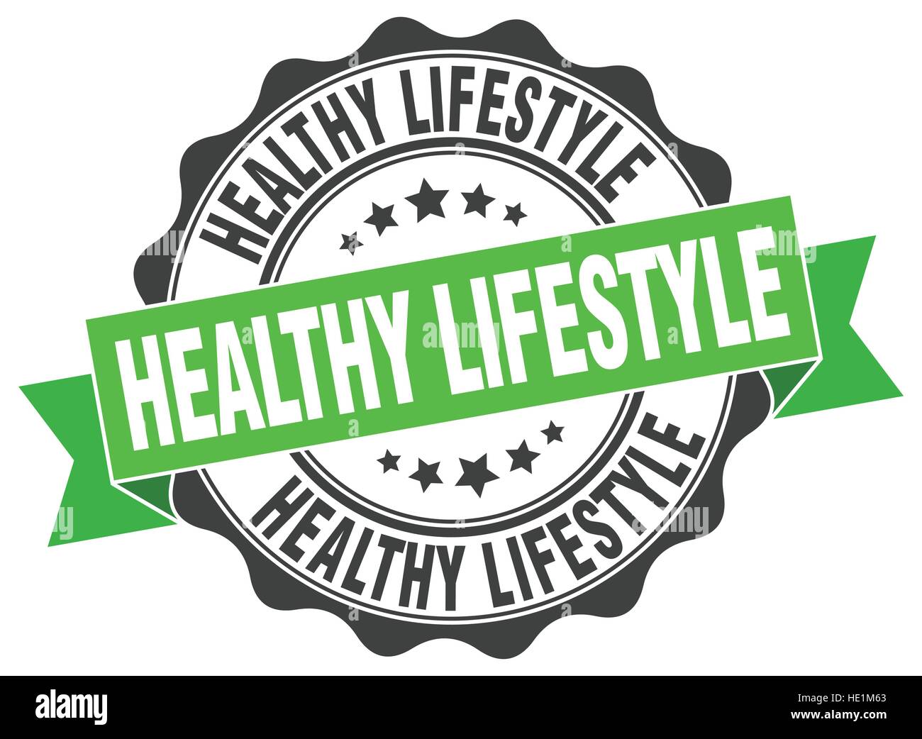 healthy lifestyle stamp. sign. seal Stock Vector Image & Art - Alamy