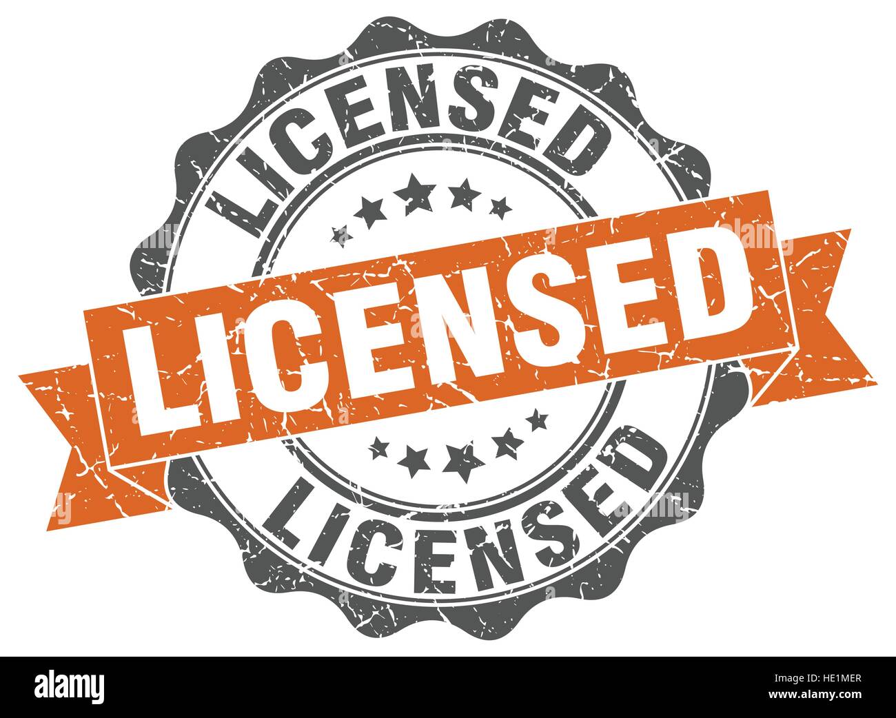 licensed stamp. sign. seal Stock Vector Image & Art - Alamy