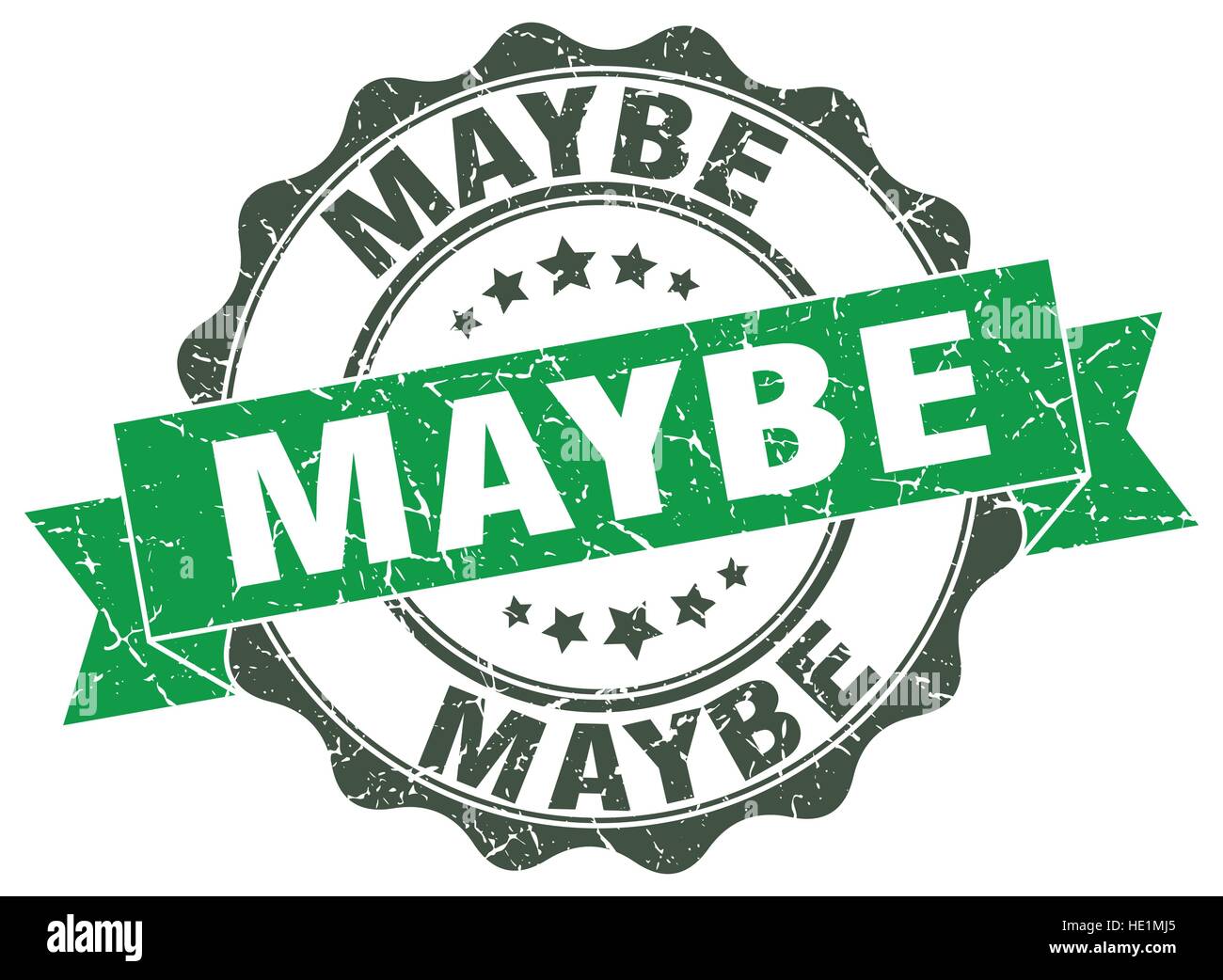 maybe stamp. sign. seal Stock Vector Image & Art - Alamy