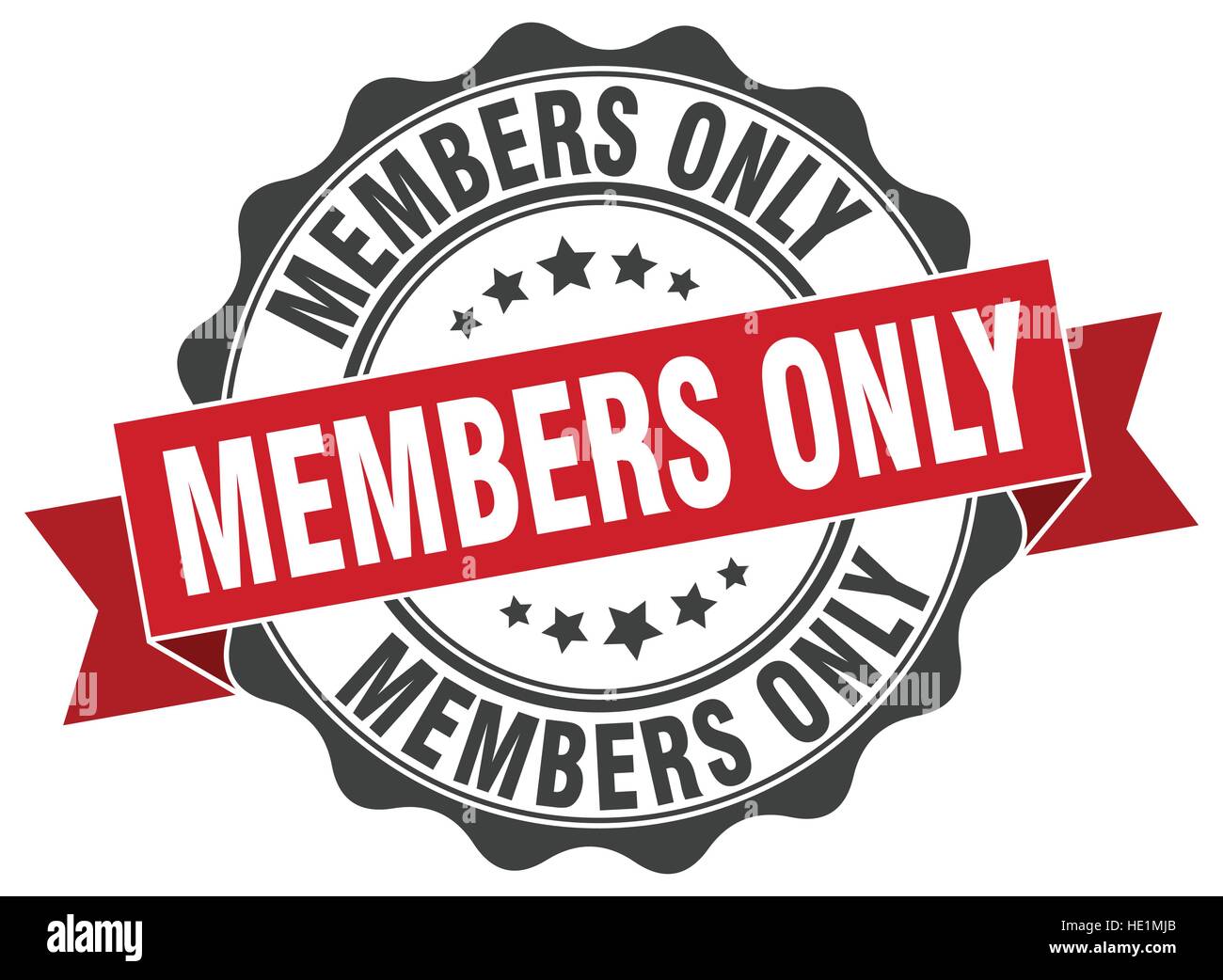 members only stamp. sign. seal Stock Vector Image & Art - Alamy