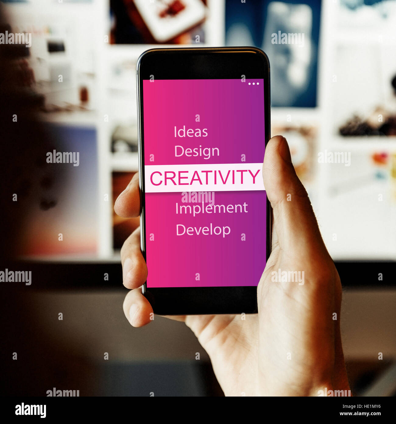 Creativity Research Plan Analyze Concept Stock Photo - Alamy