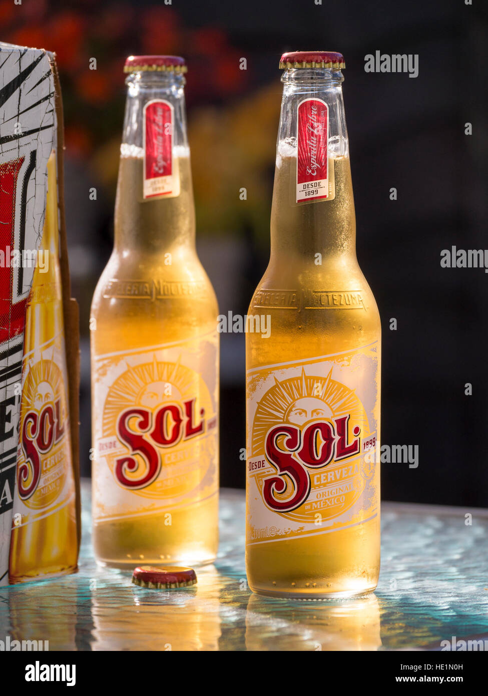 Sol beer bottle hi-res stock photography and images - Alamy