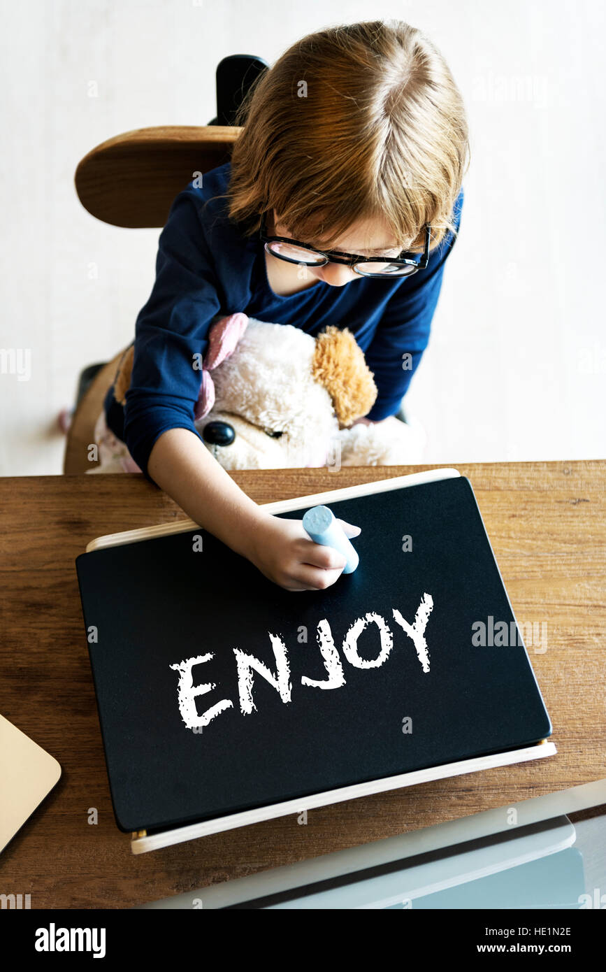 Kids Childhood Enjoy Fun Play Activity Concept Stock Photo - Alamy