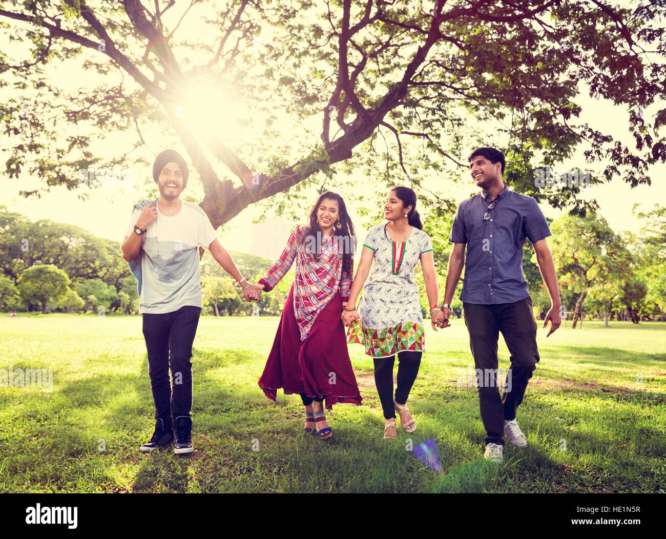 Indian Ethnicity People Interacting Concept Stock Photo - Alamy