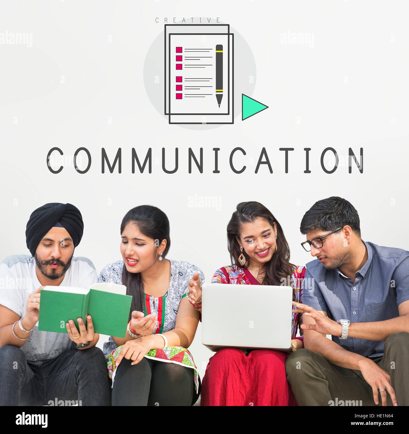 Blog Community Communication Connection Concept Stock Photo - Alamy