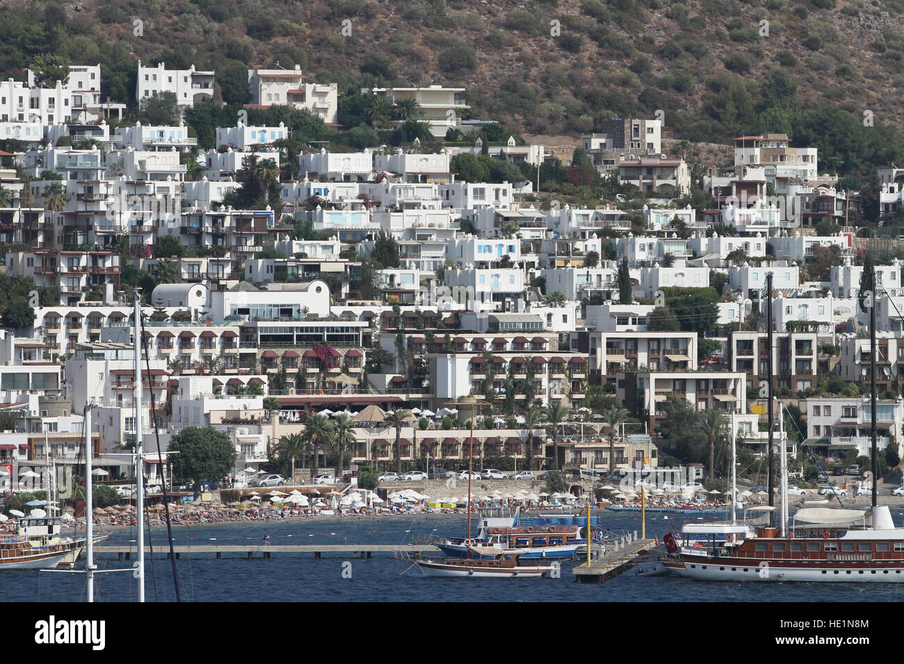 Bodrum Town in Aegean Coast of Mugla City, Turkey Stock Photo - Alamy