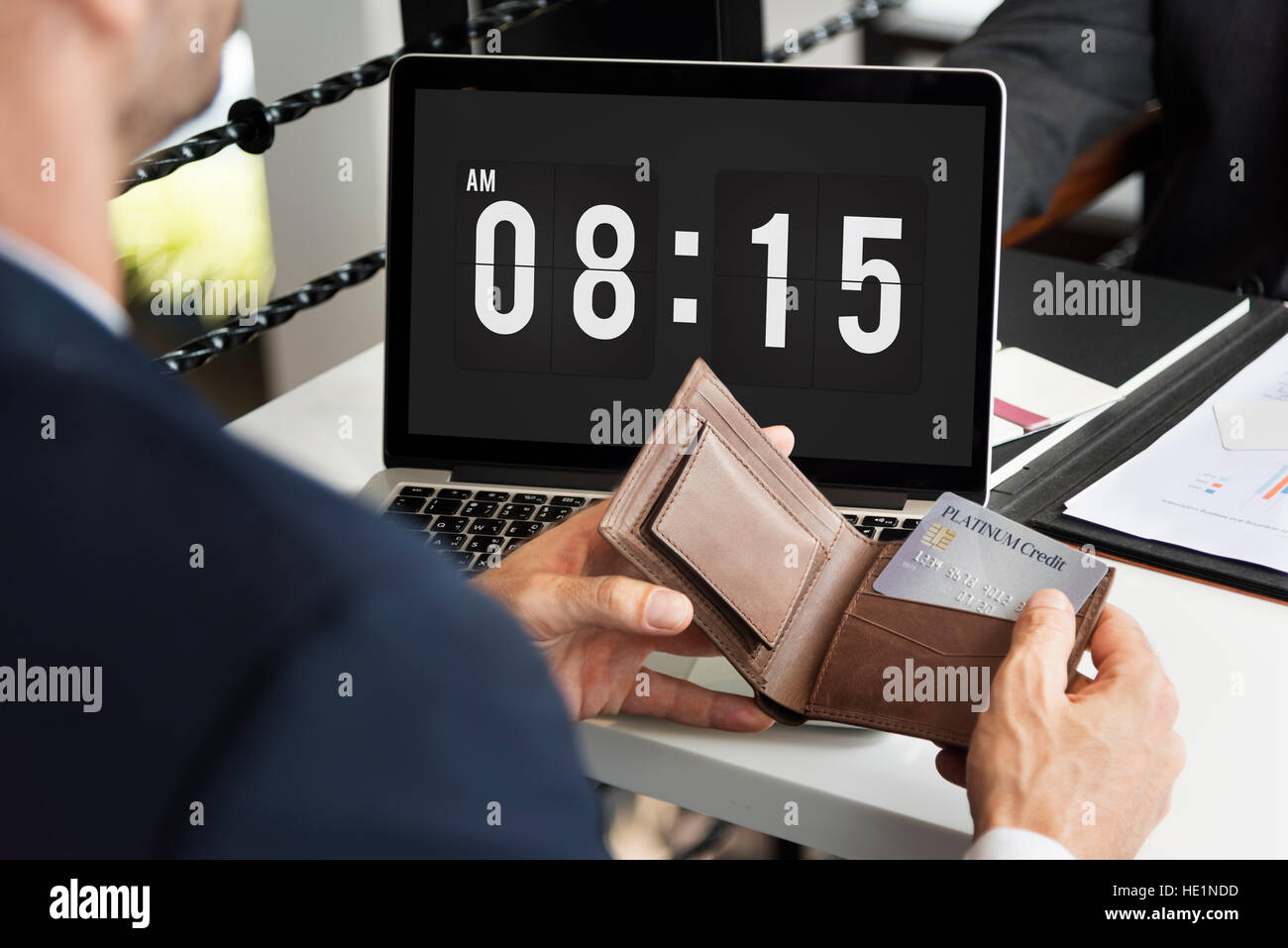 Time clock card clock hi-res stock photography and images - Alamy