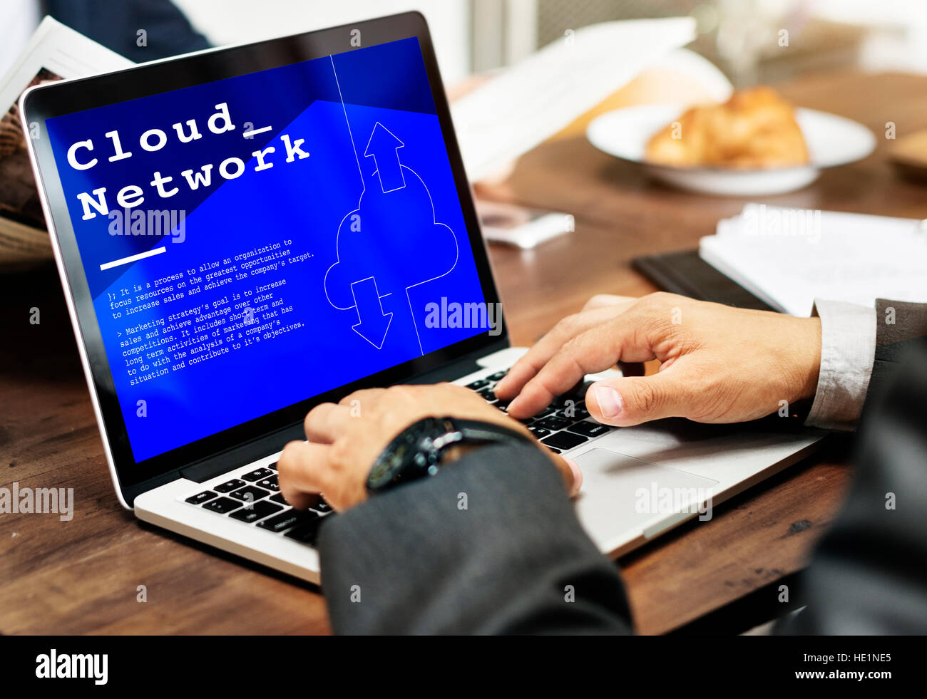 Cloud Computing Network Connection Concept Stock Photo - Alamy