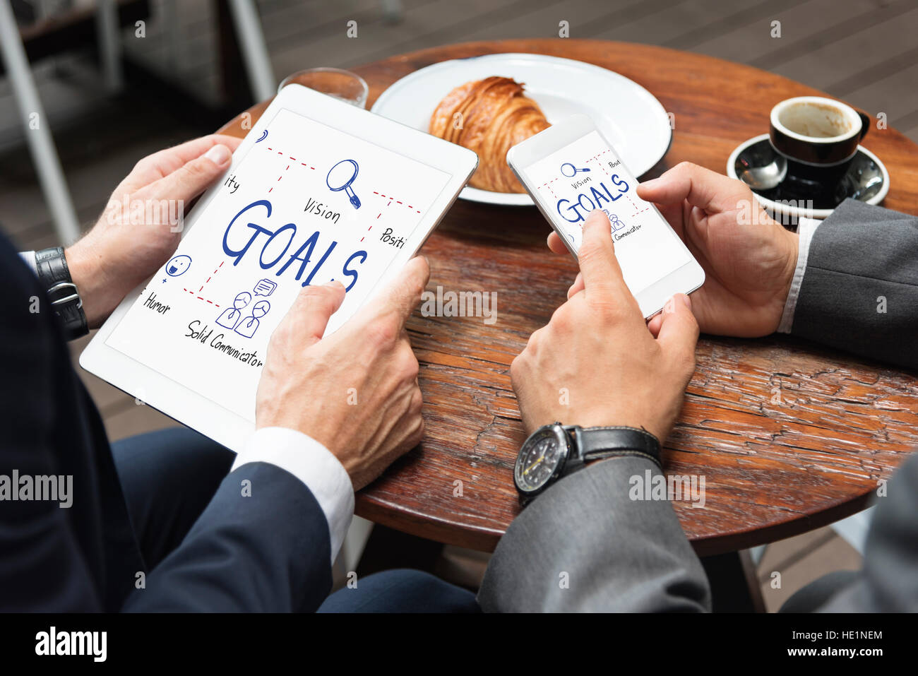 Teamwork Goals Ideas Creativity Concept Stock Photo - Alamy