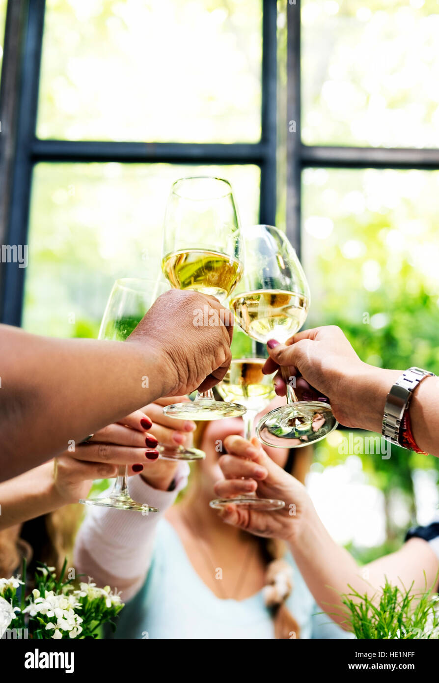 Women Communication Dinner Together Concept Stock Photo - Alamy