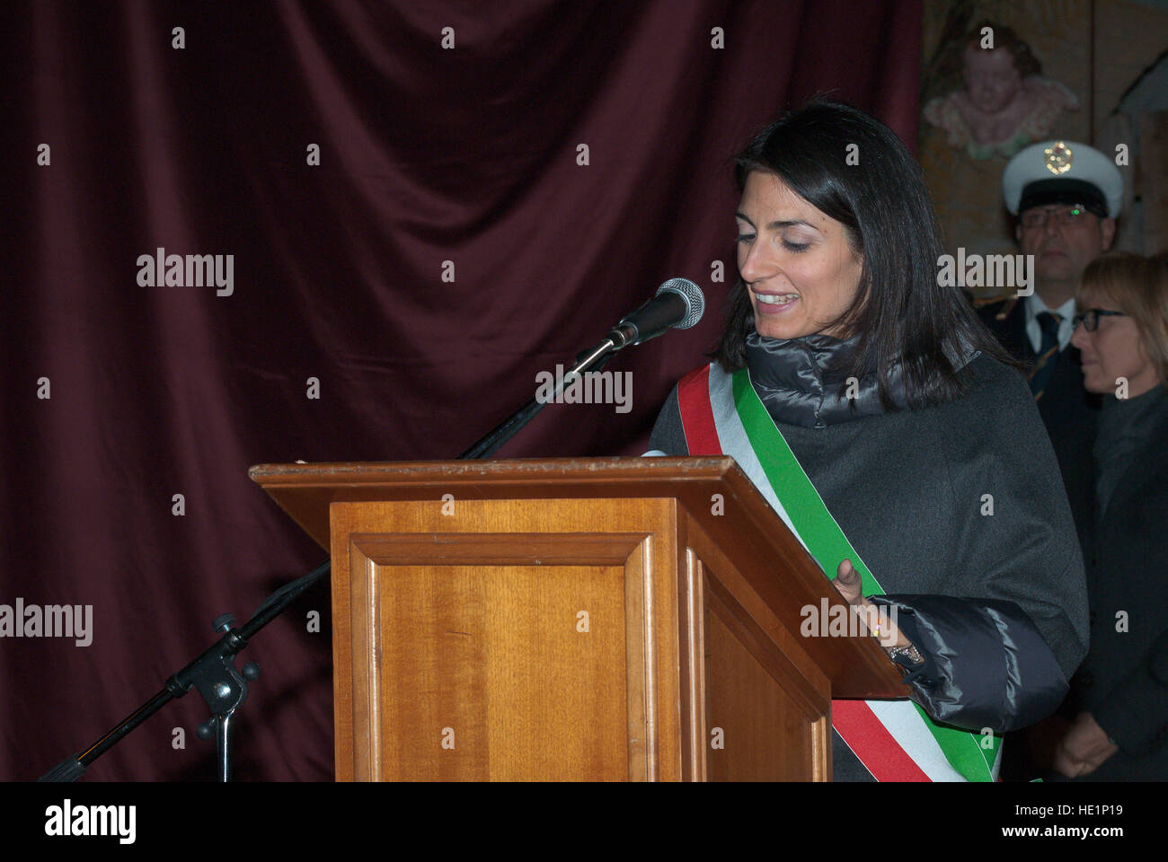 Rome, Italy. 15th Dec, 2016. The mayor of Rome, Virginia Raggi ...