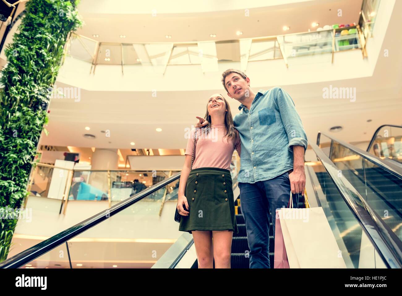 Couple Together Shopping Customer Concept Stock Photo - Alamy
