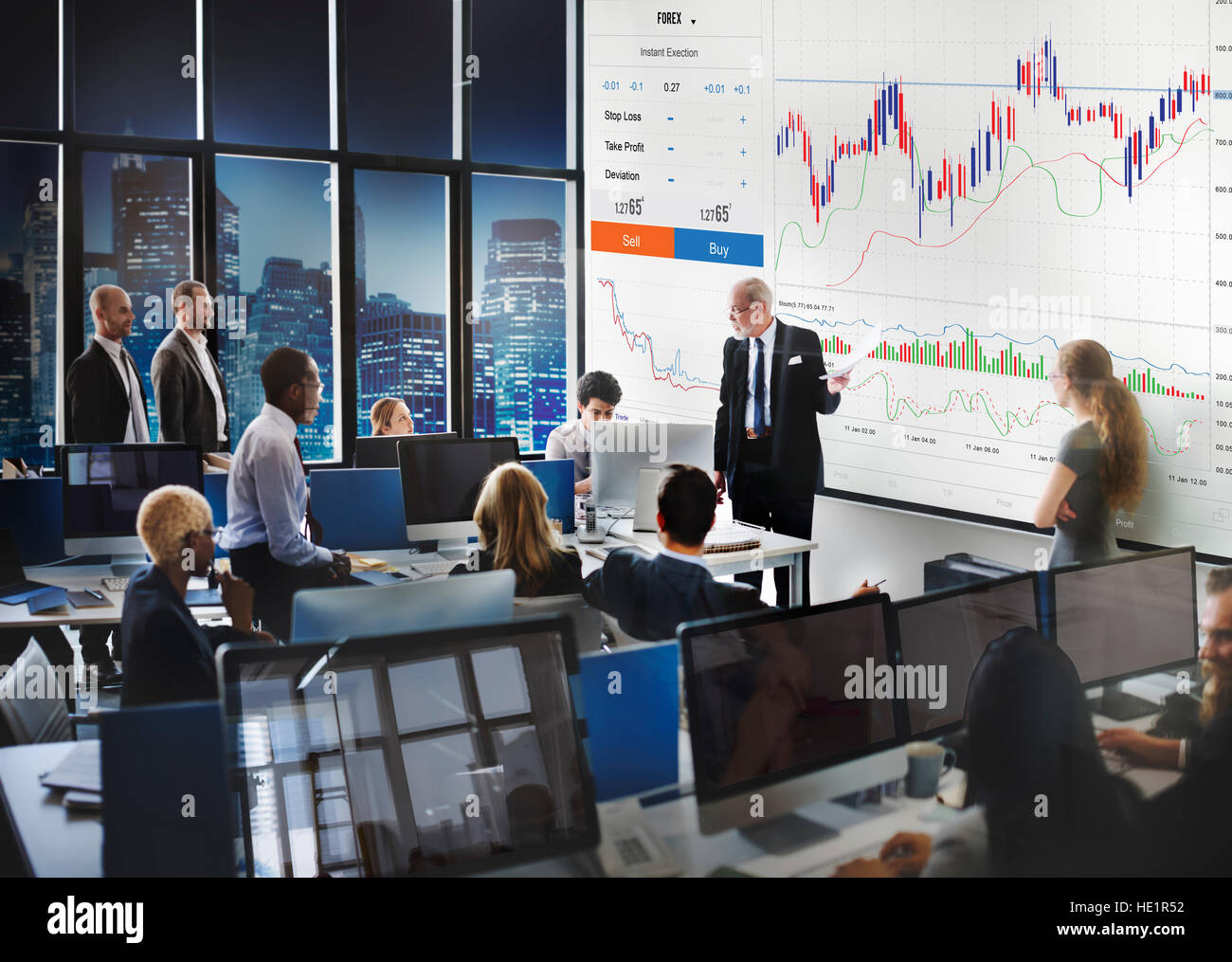 Forex Trade Graph Chart Concept Stock Photo - Alamy