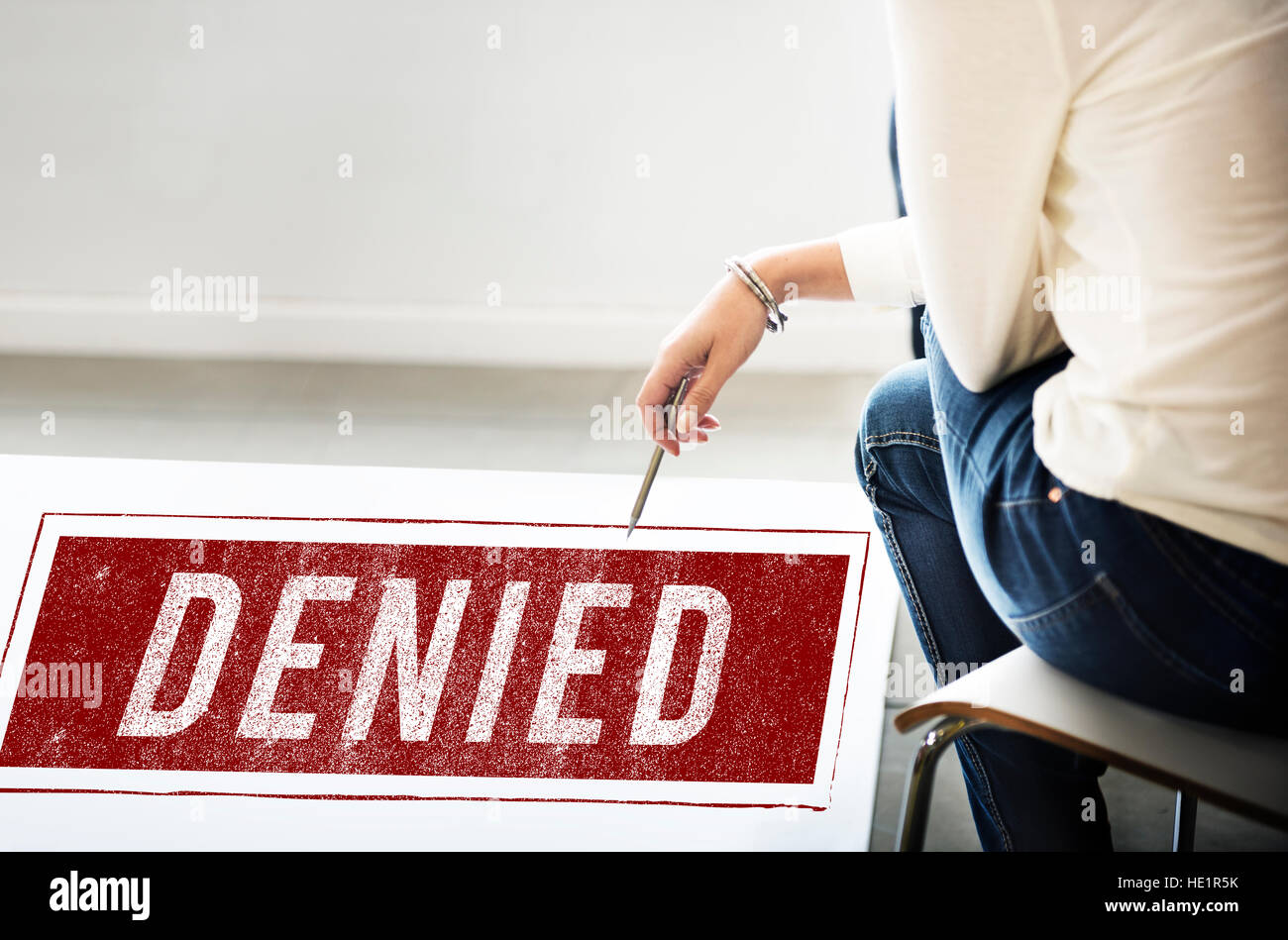 Banned Denied Declined Negative Stamp Concept Stock Photo - Alamy