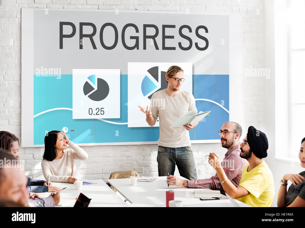 Progress Perfomance Marketing Planning Concept Stock Photo - Alamy