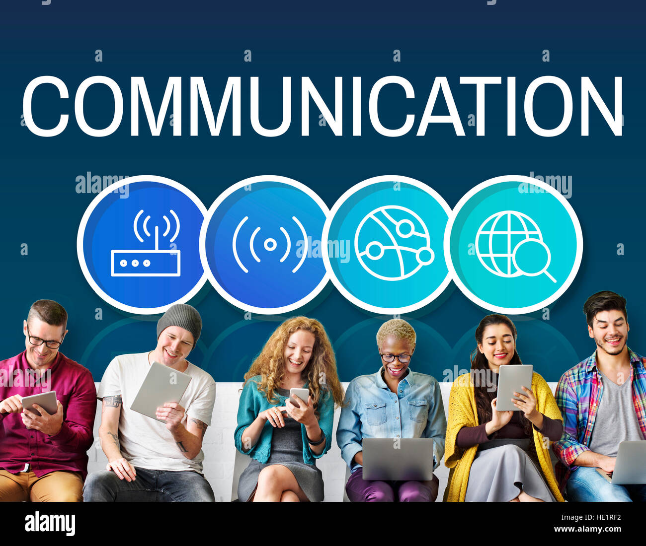 Internet Network Buttons Icon Concept Stock Photo - Alamy