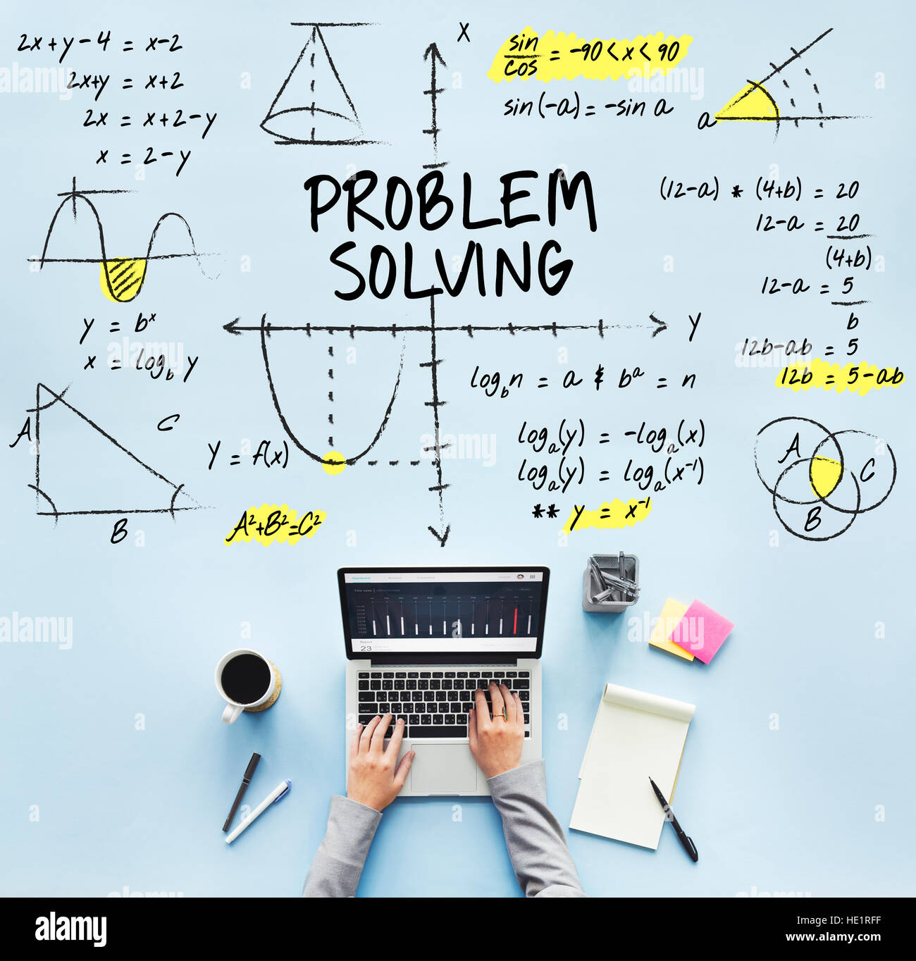 Methematics Math Algebra Calculus Numbers Concept Stock Photo - Alamy