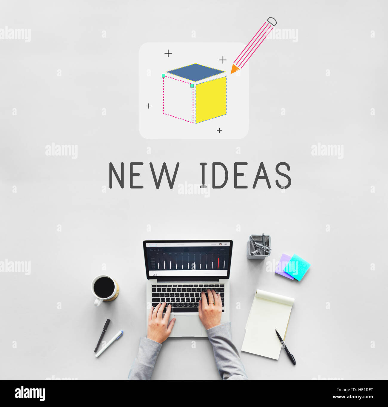 Product Brand Design Ideas Imagination Draft Concept Stock Photo - Alamy