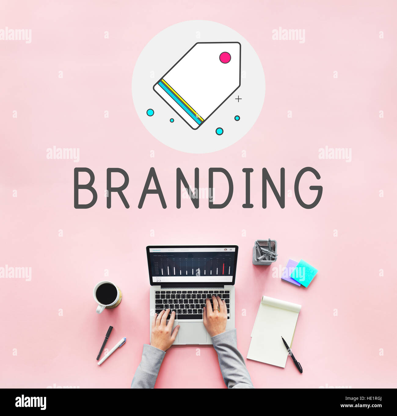 Branding Trademark Marketing Research Advertising Tag Concept Stock ...