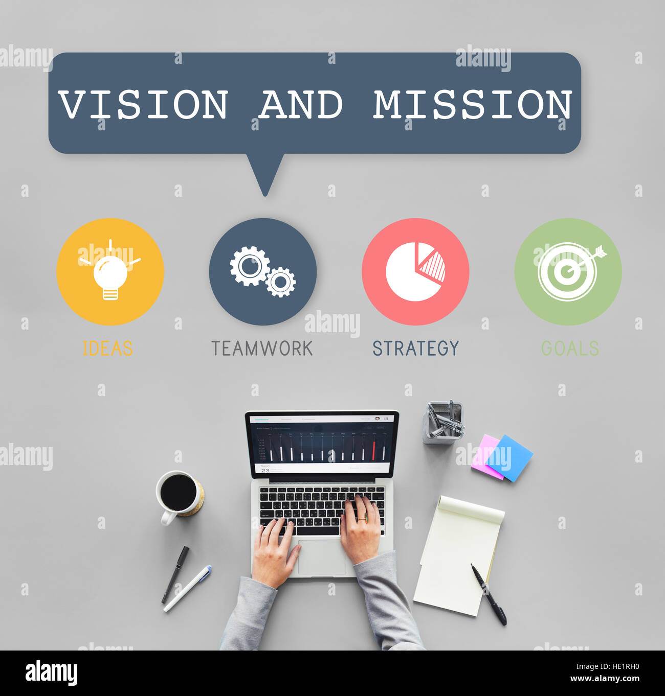 Vision Mission Business Planning Corporate Concept Stock Photo - Alamy