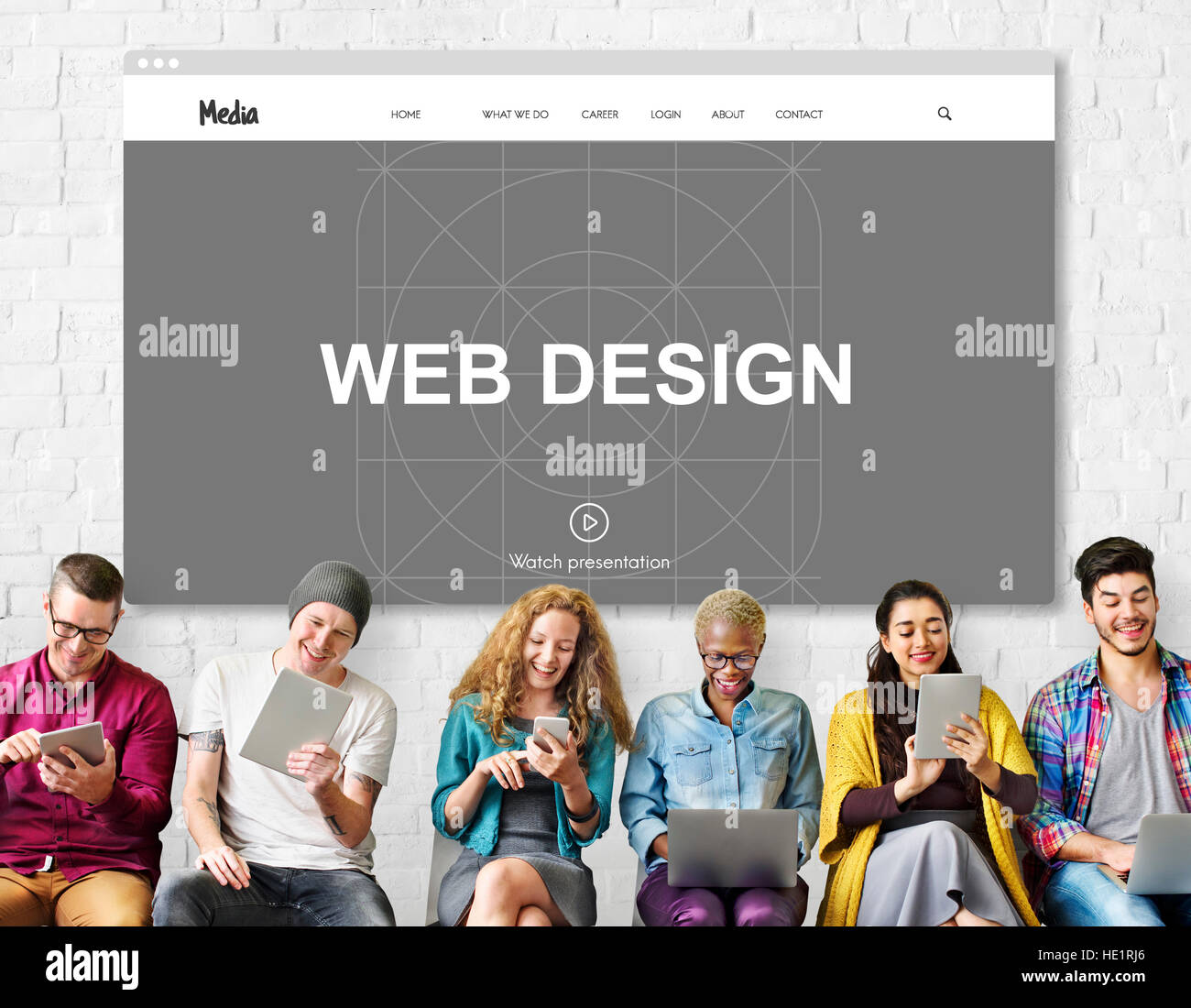 Young design media hi-res stock photography and images - Alamy