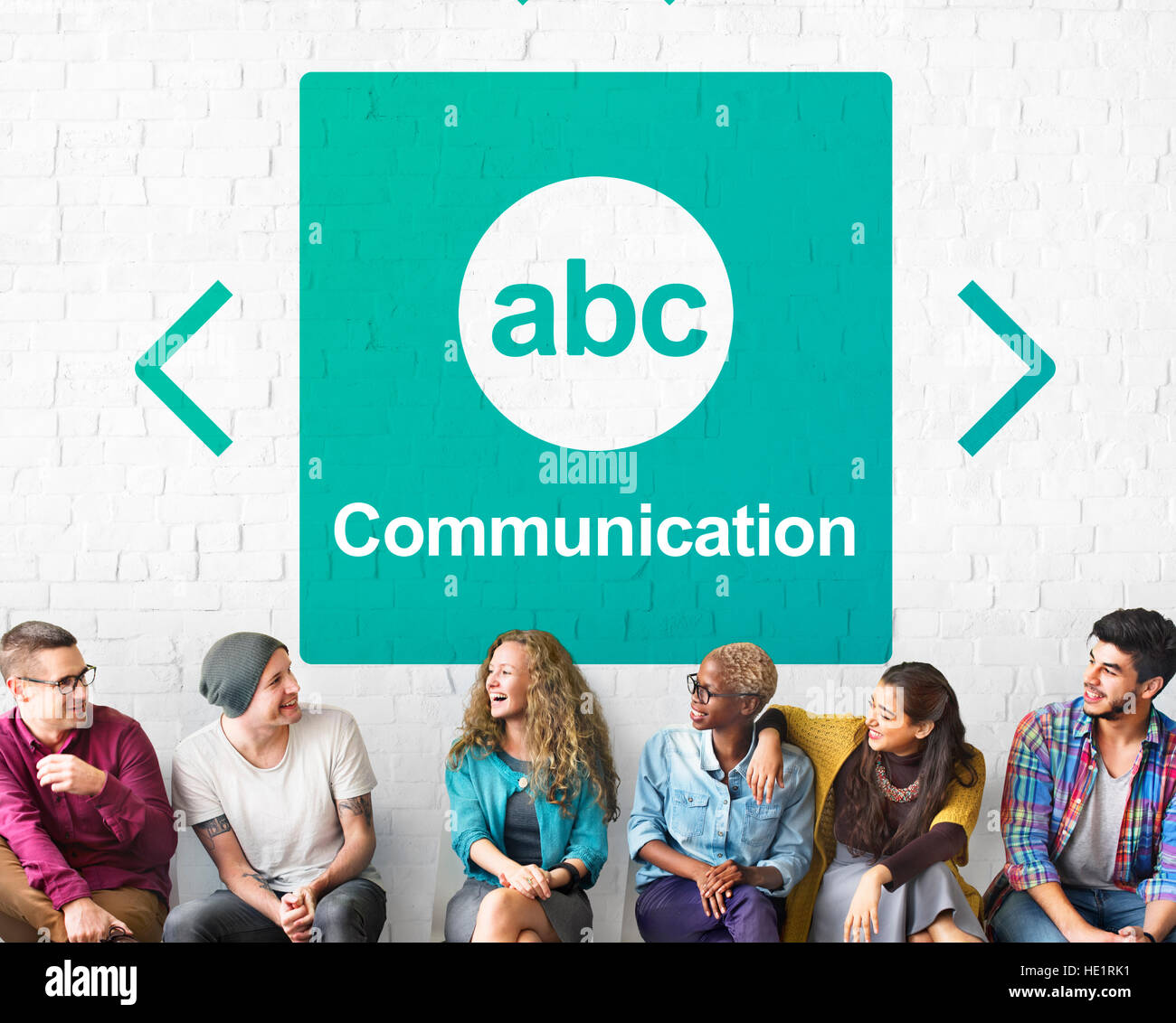 Literacy ABC Icon Alphabet Concept Stock Photo - Alamy