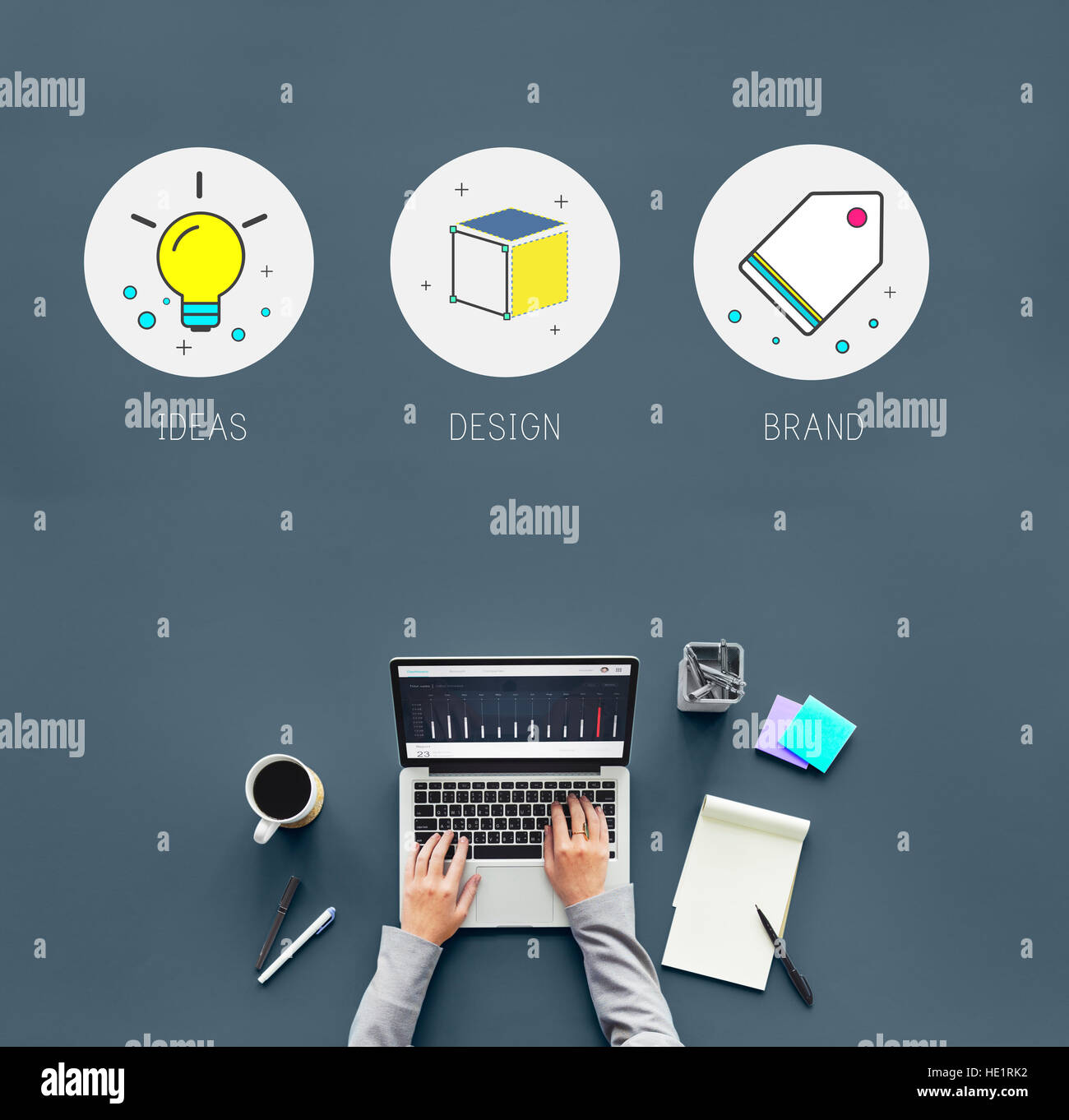 New Product Brand Design Ideas Imagination Draft Concept Stock Photo ...