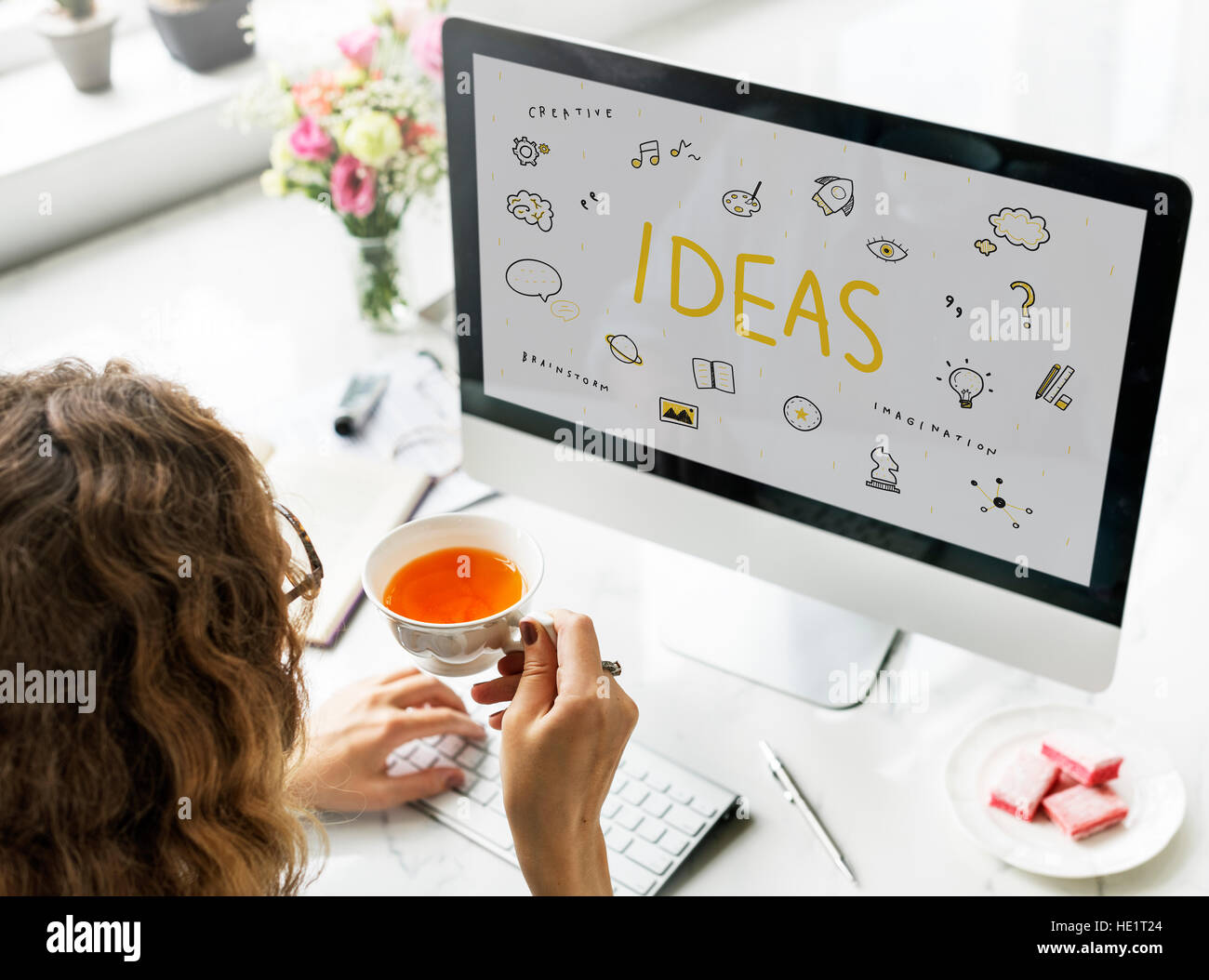 ideas Strategy Action Design Vision Plan Concept Stock Photo - Alamy