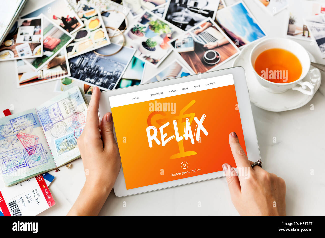 Vacation Break Relax Chill Concept Stock Photo - Alamy
