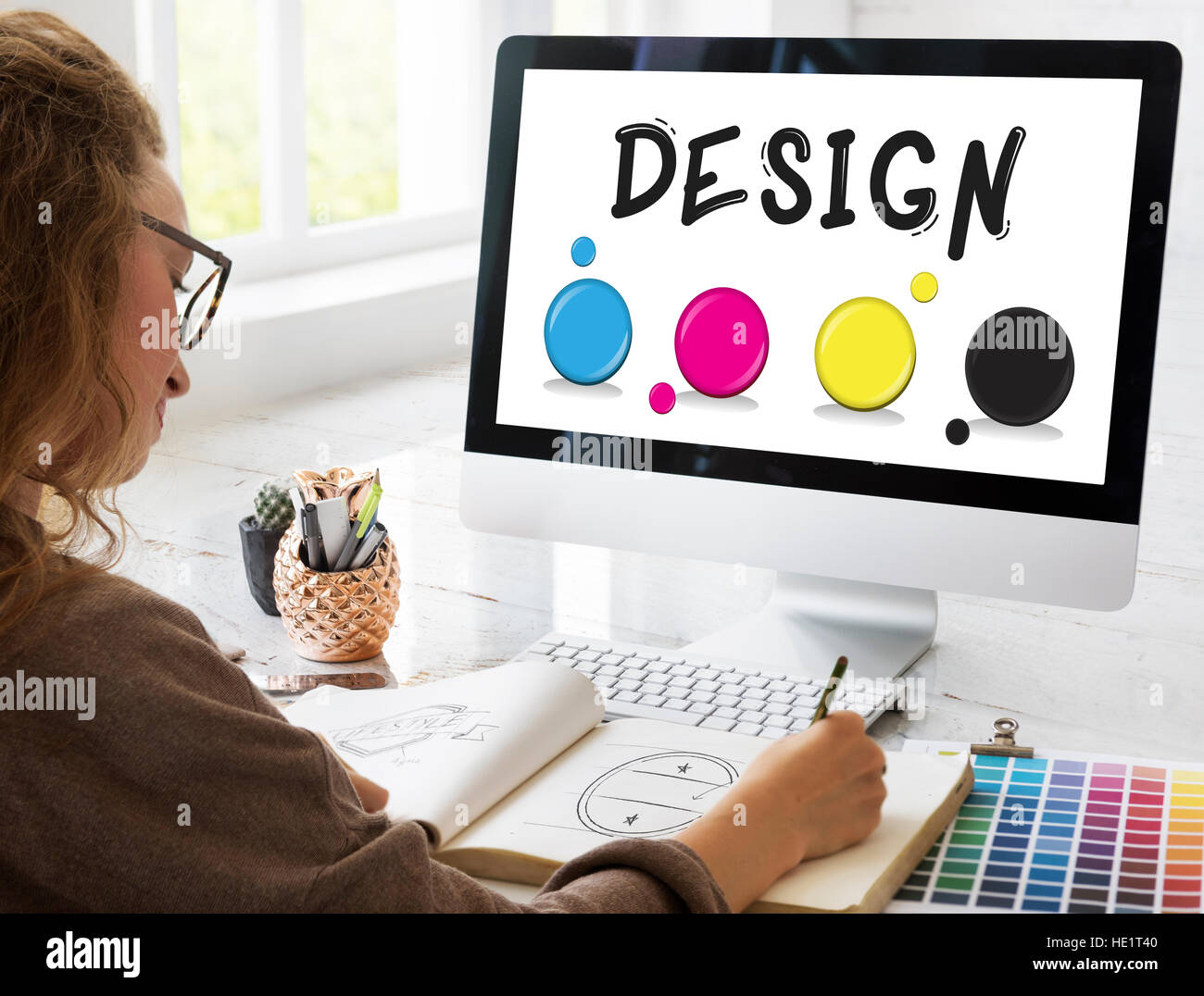 Color Swatch Design Style Concept Stock Photo - Alamy