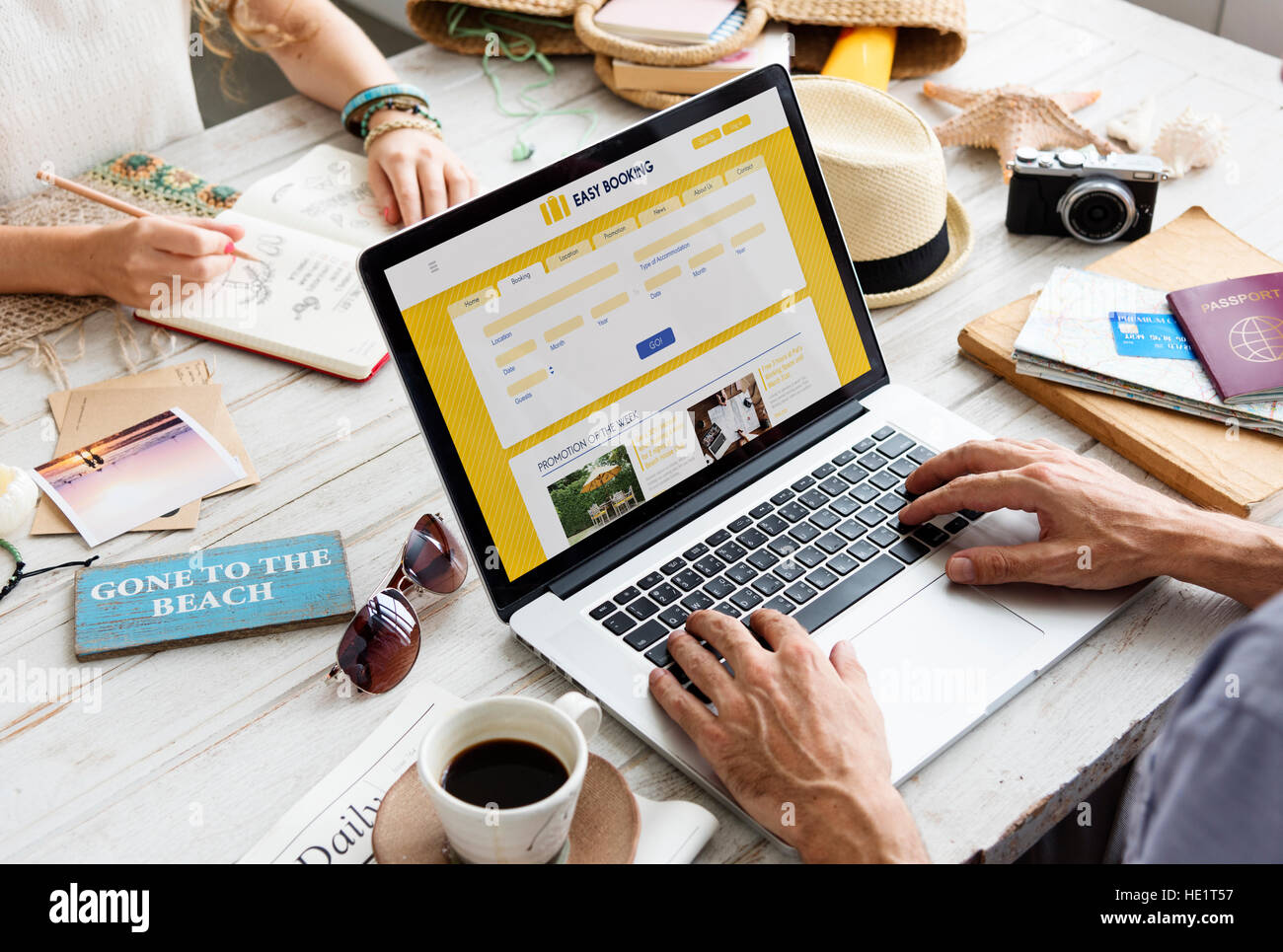 Person Booking Flight Online Concept Stock Photo - Alamy
