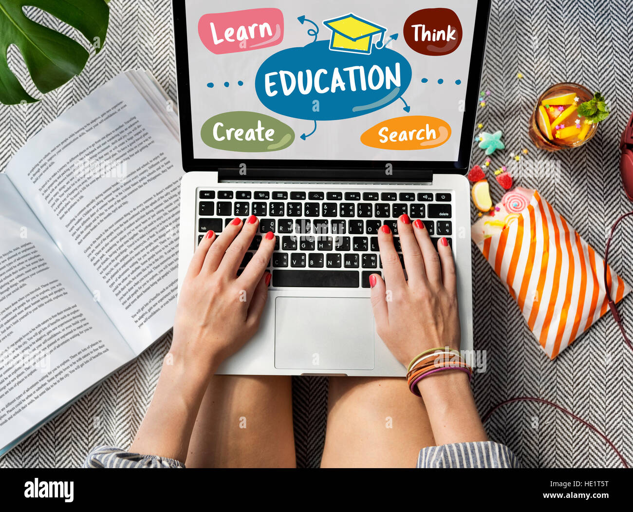 Education Create Learn Think Concept Stock Photo - Alamy