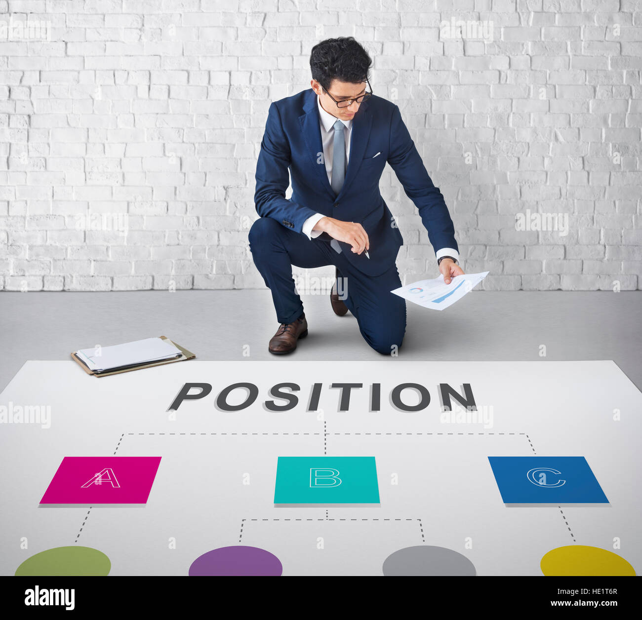 Position Organization Chart Structure Concept Stock Photo - Alamy