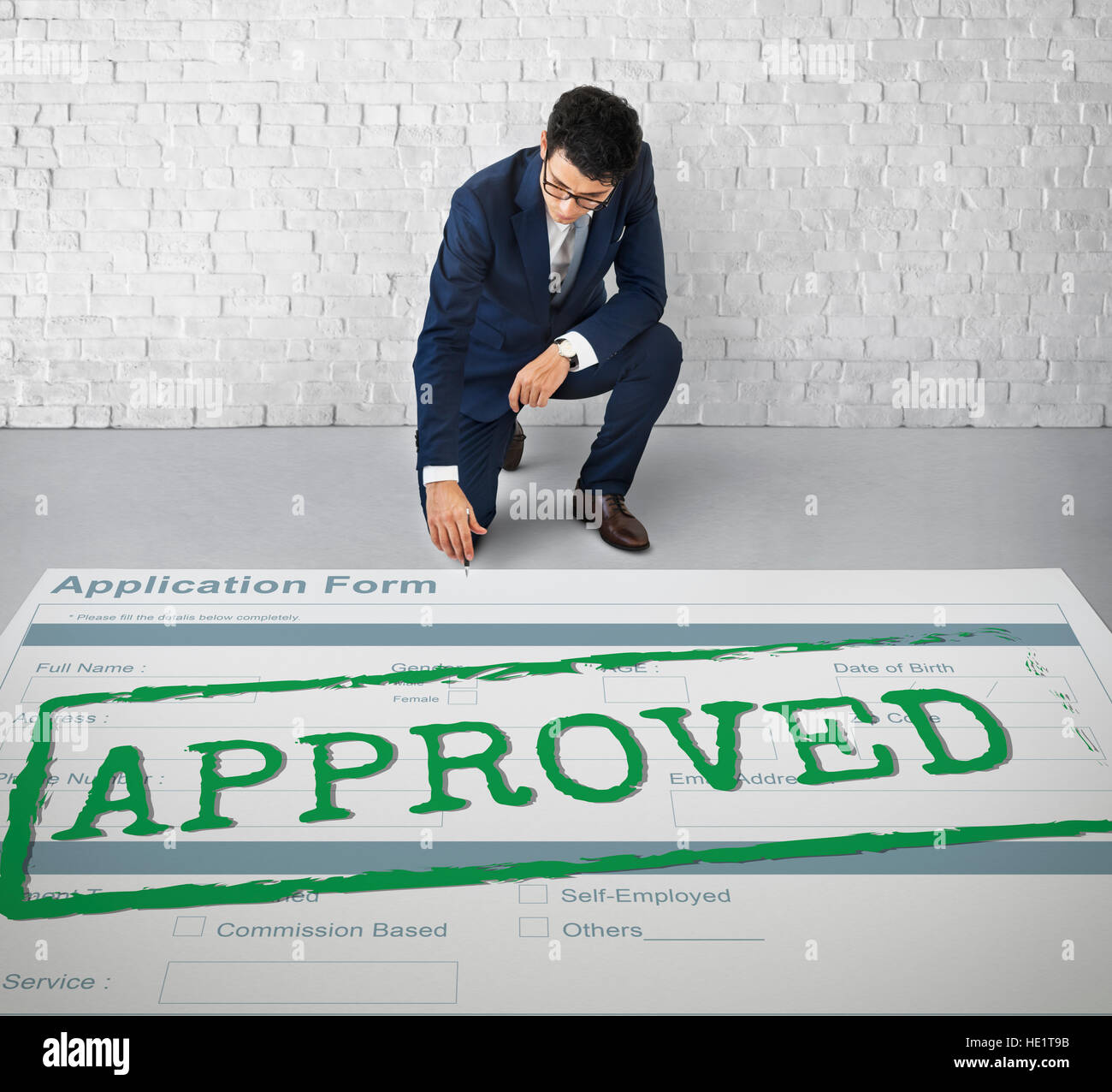 Approved Accepted Application Form Concept Stock Photo - Alamy
