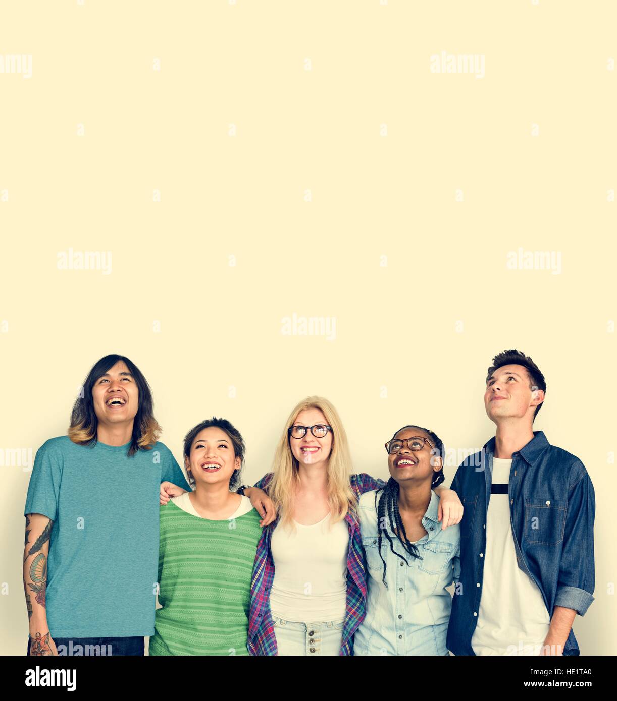 Diversity Students Friends Happiness Concept Stock Photo - Alamy