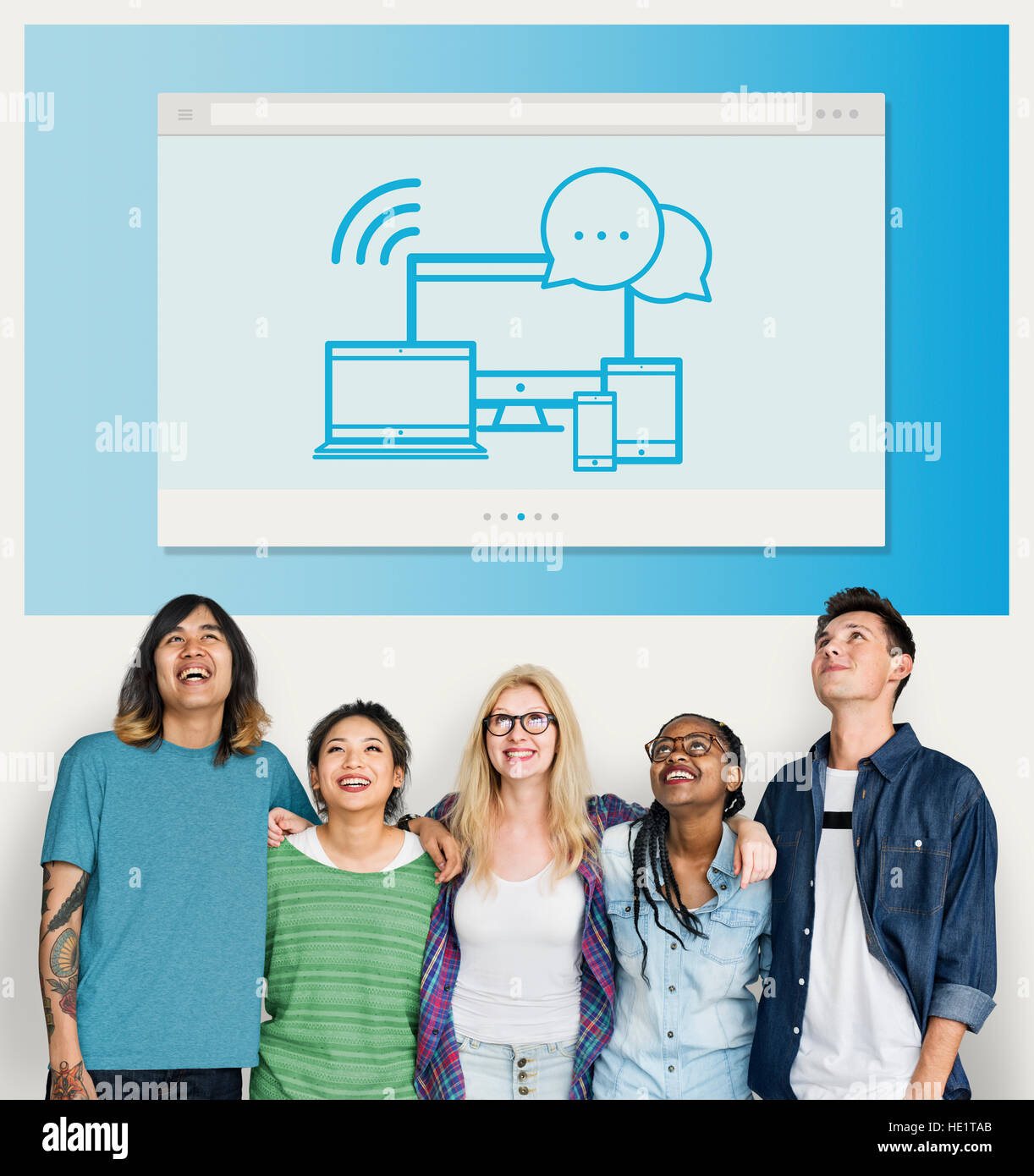 Digital Electronic Devices Technology Concept Stock Photo - Alamy