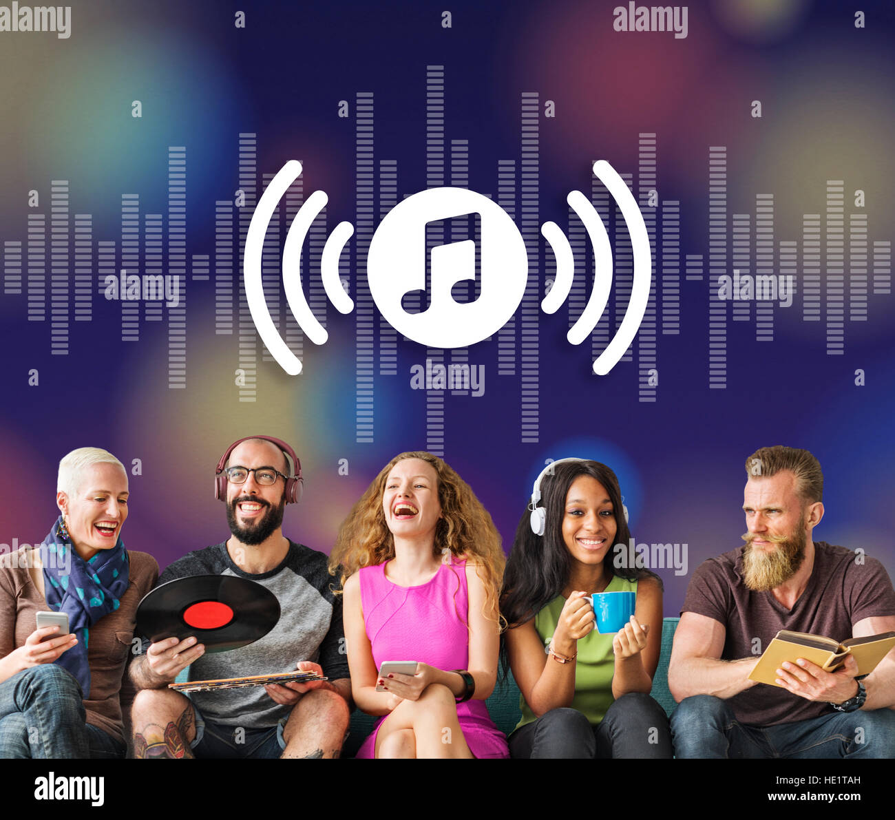 Social Media Entertainment Lifestyle Graphic Concept Stock Photo - Alamy