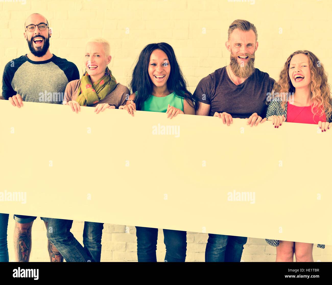 People Friendship Togetherness Copy Space Banner Concept Stock Photo ...