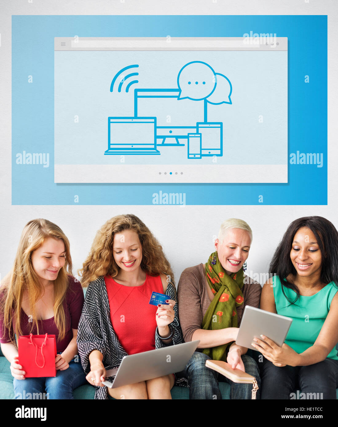 Electronic communication devices hi-res stock photography and images ...