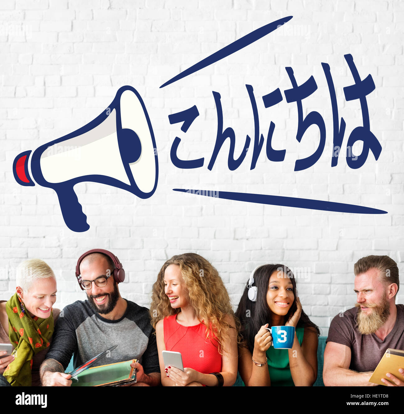 Bonjour ciao hola hello hi hi-res stock photography and images - Alamy