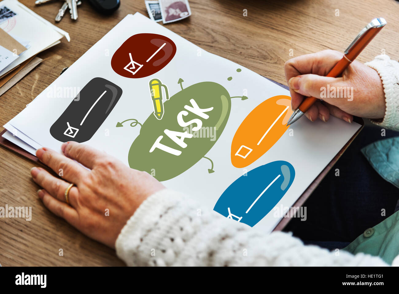 Plan Task Memo List Concept Stock Photo - Alamy