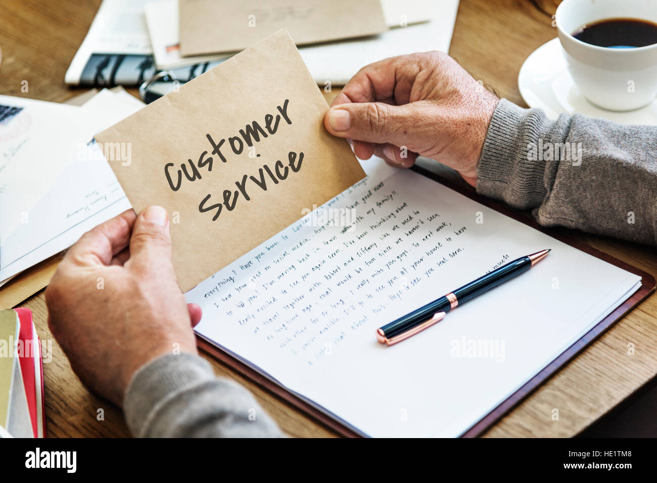 Customer Service Contact Us Concept Stock Photo - Alamy
