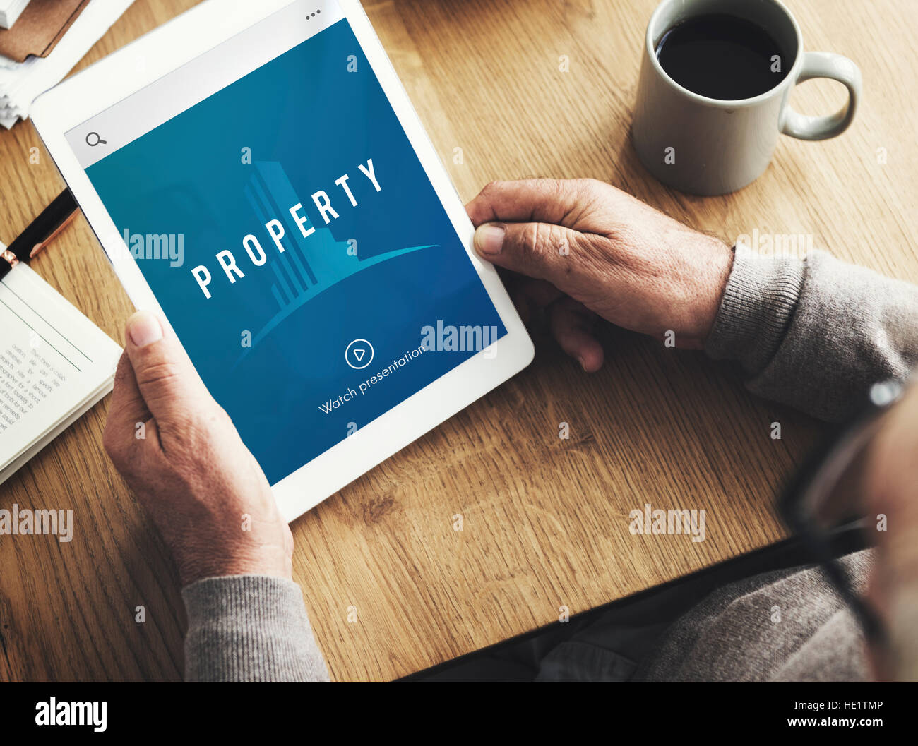 Real Estate Building Icon Concept Stock Photo - Alamy