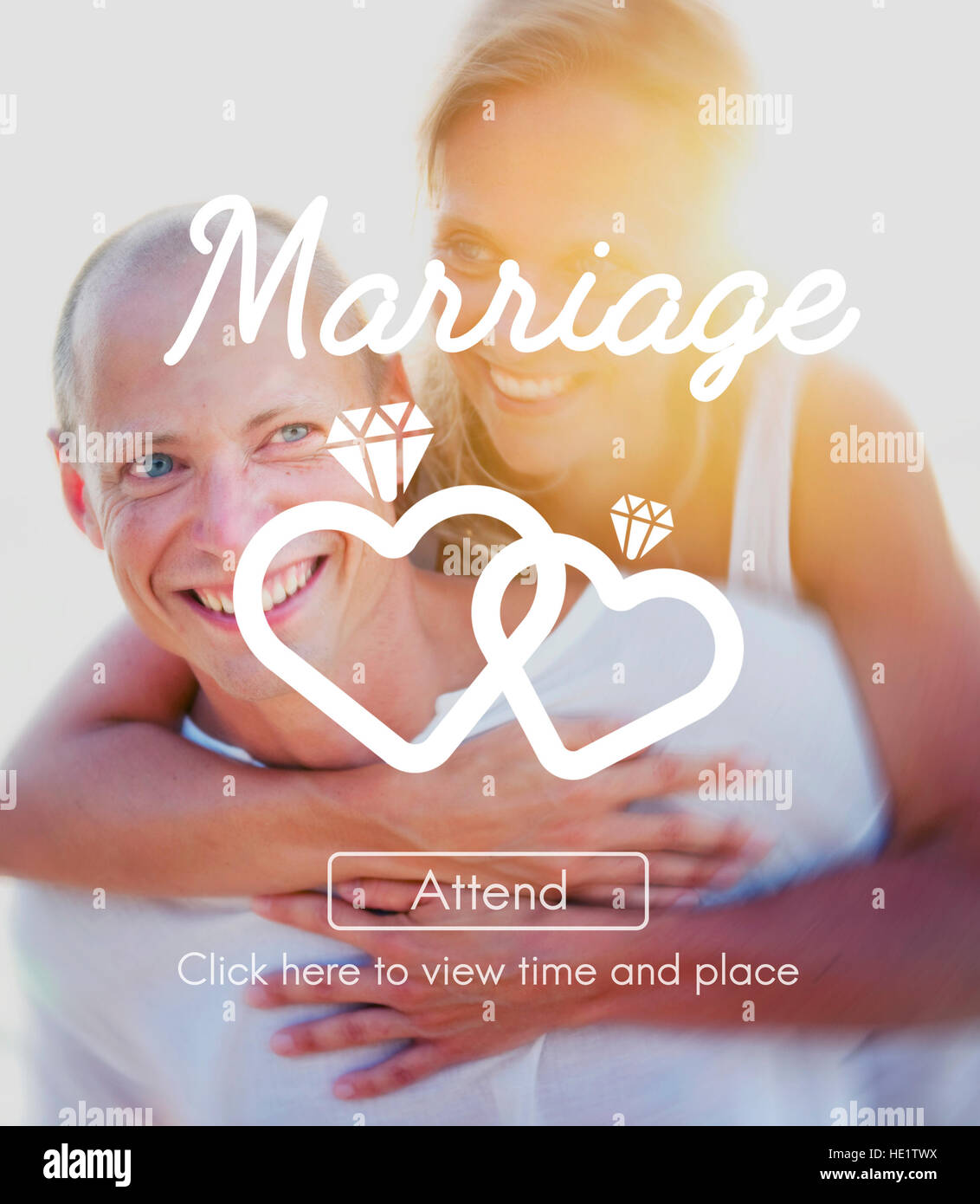 Marriage Love Wedding Heart Marry Concept Stock Photo - Alamy