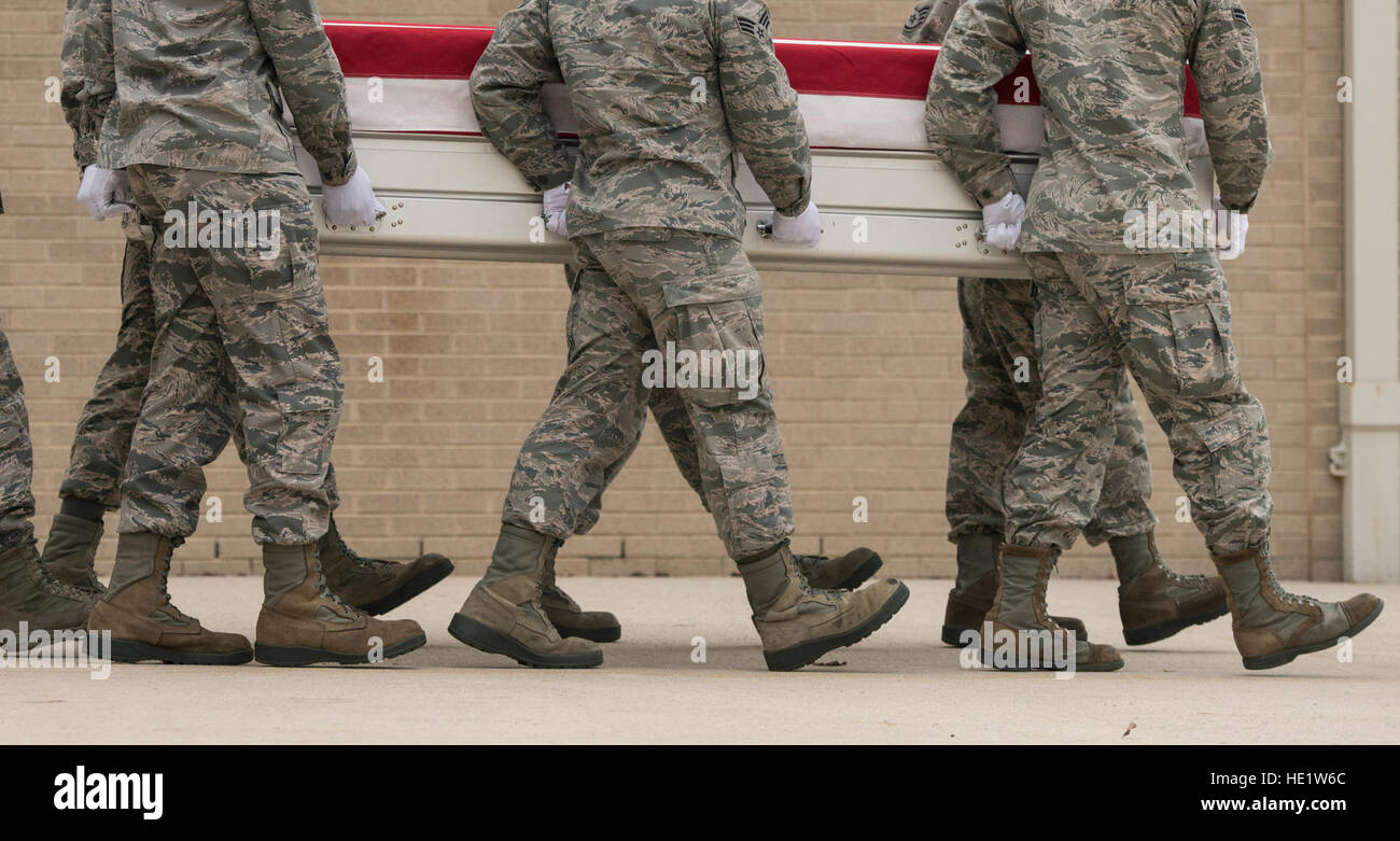An Air Force military service detail assigned to Dover mortuary affairs ...