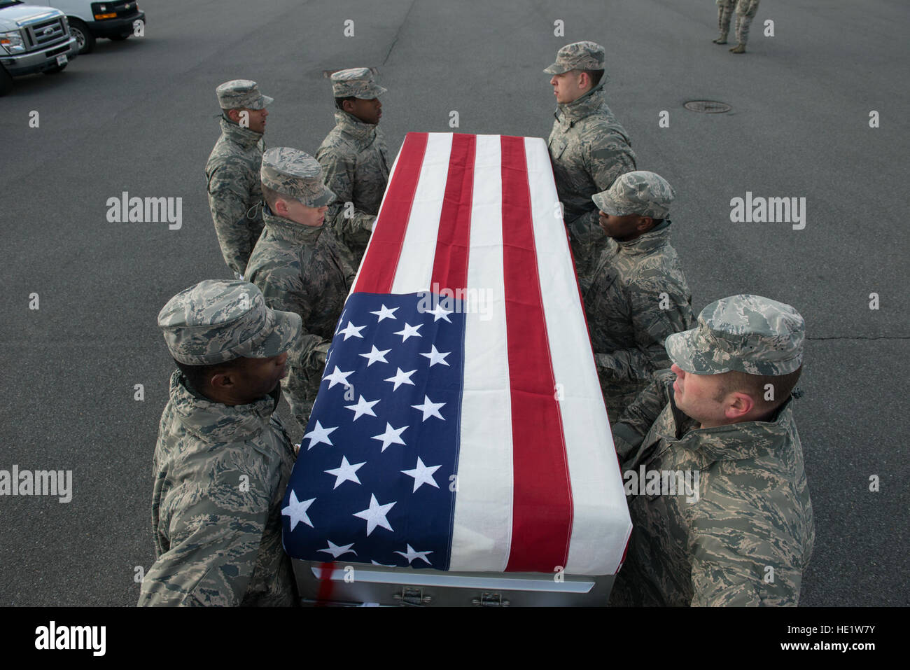 An Air Force military service detail assigned to Dover mortuary affairs ...