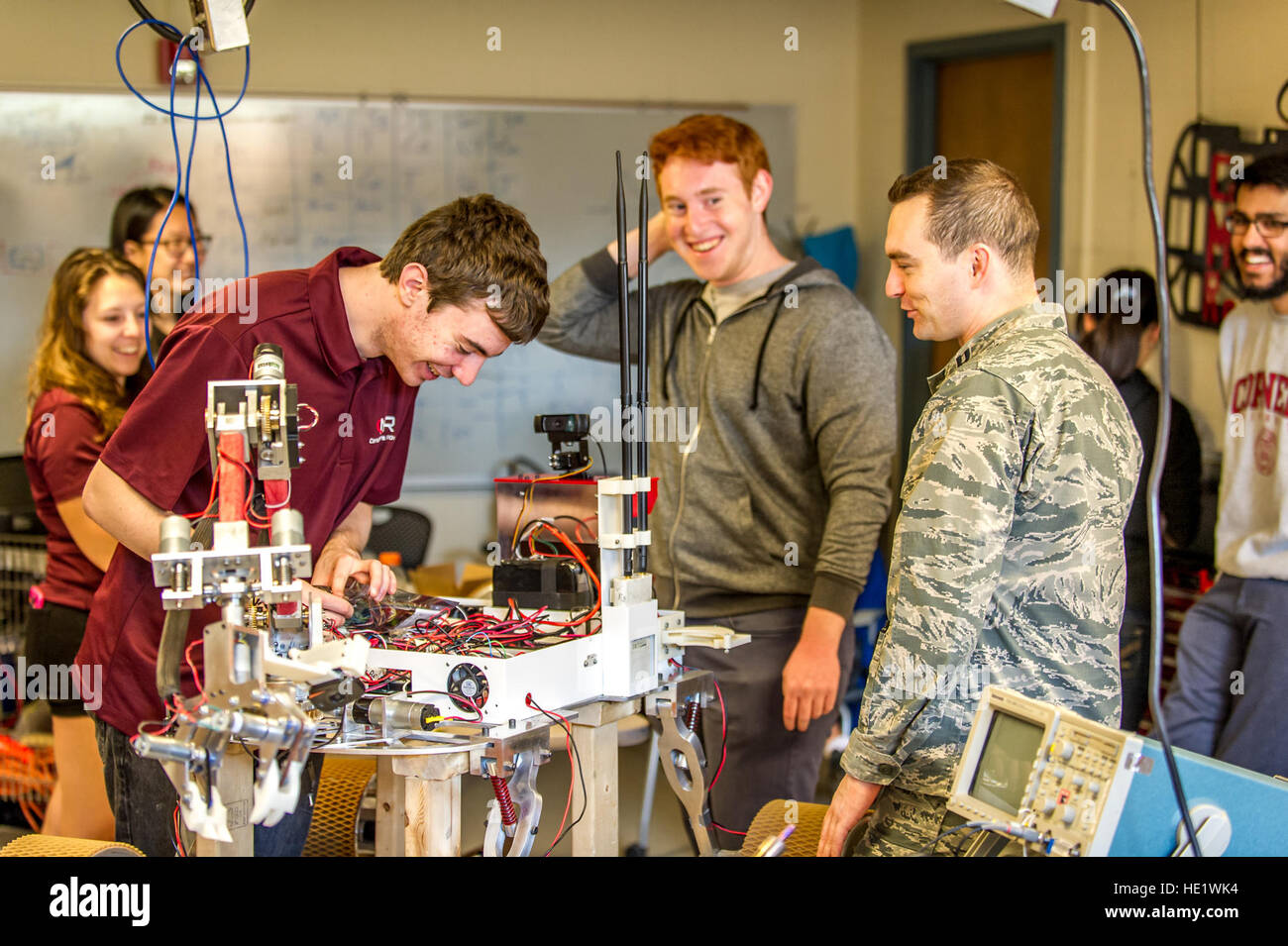 Student members of the Cornell University Mars Rover Team, Matthew ...