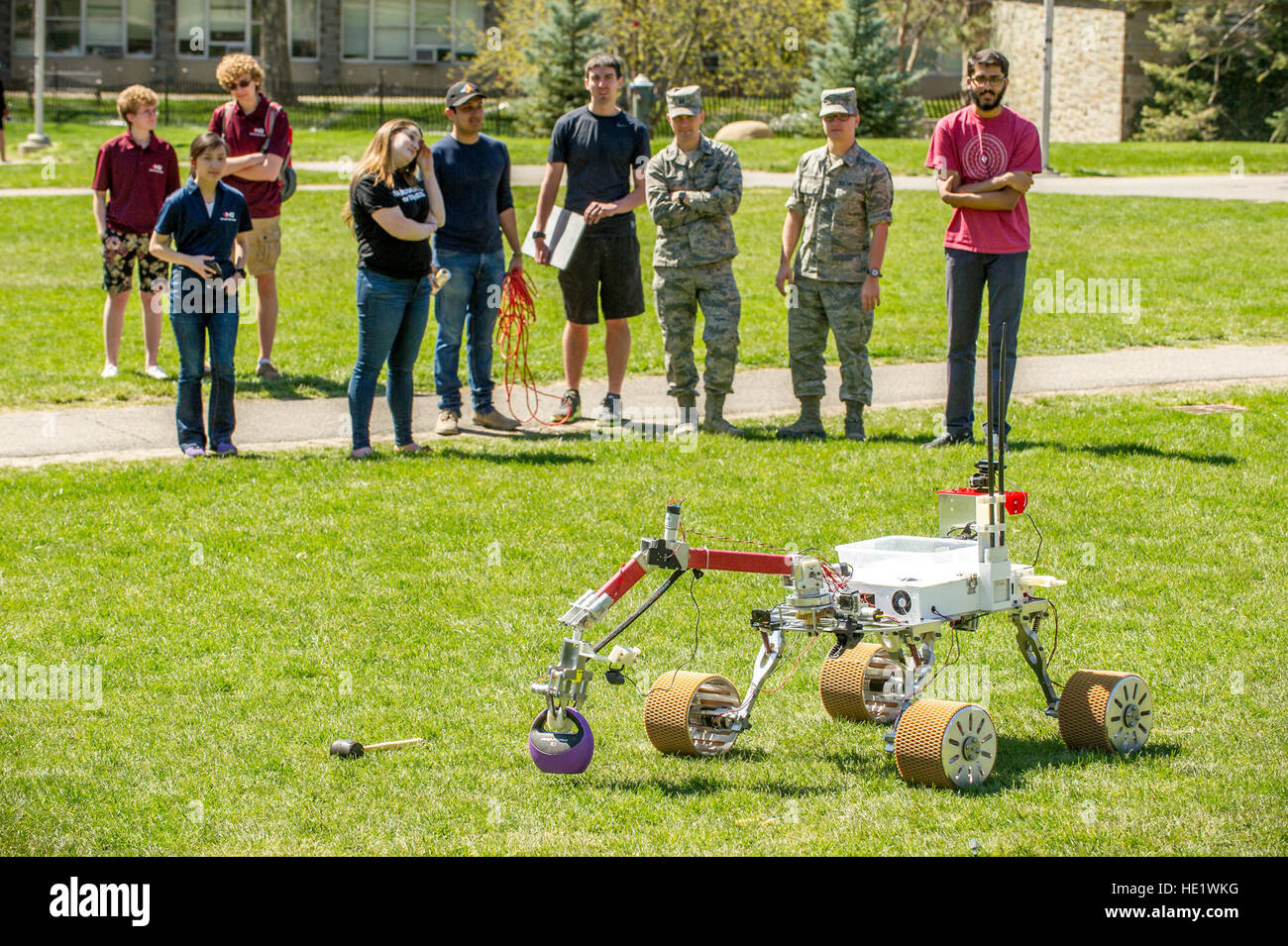 Members of the Cornell University Mars Rover Team, Emma Carpenter ...