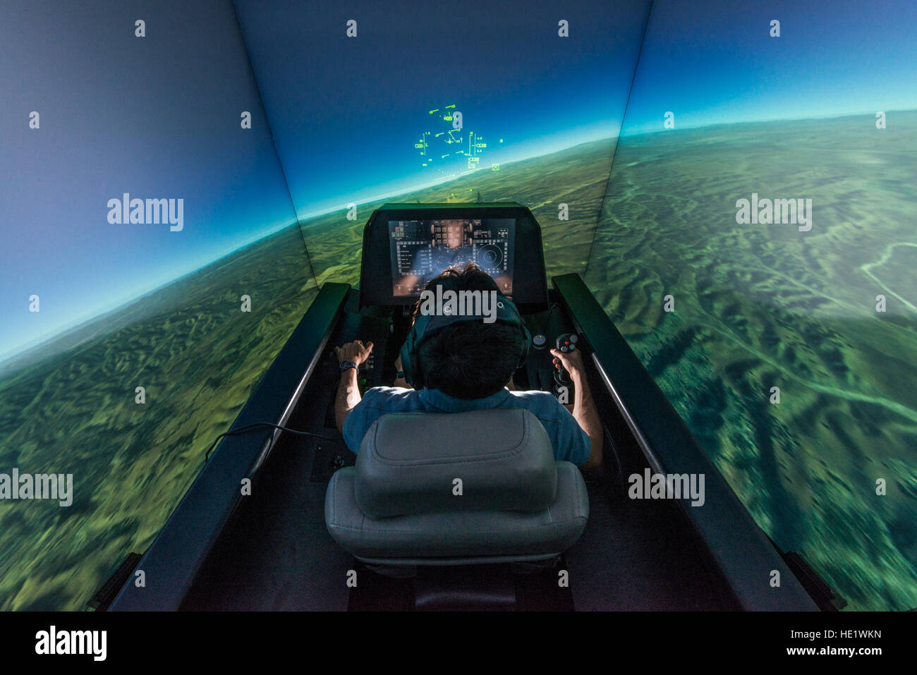 Zach Demers, an aerospace engineer, demonstrates the automatic ground ...