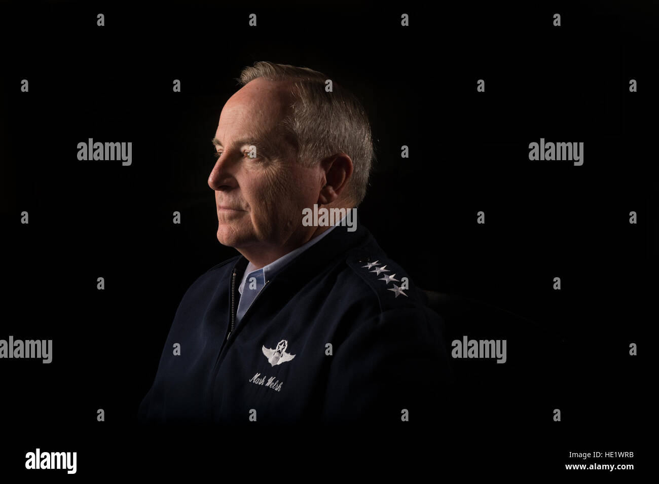 Gen. Mark A. Welsh III is Chief of Staff of the U.S. Air Force, Washington, D.C., poses for a ...